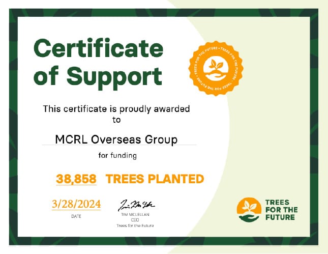 Trees for the Future Org - MCRL Overseas Group